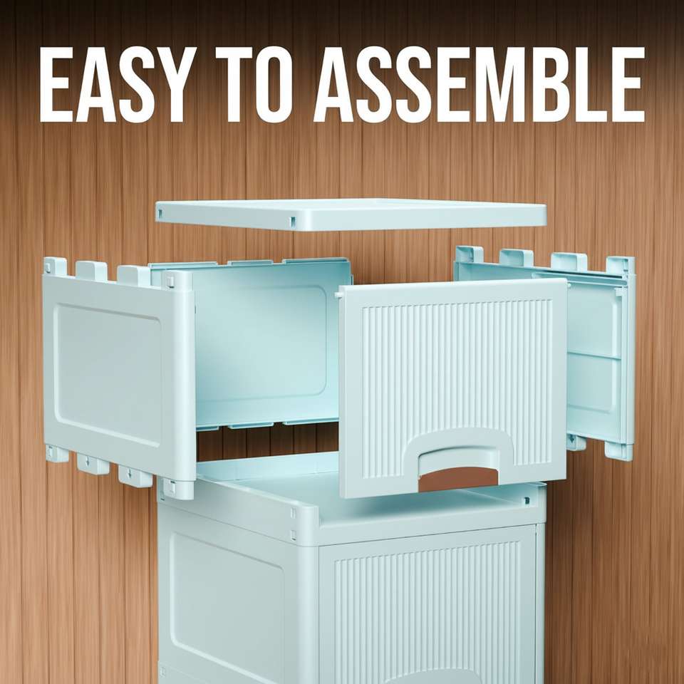 Scrub Daddy Multi layer Wall mounted shoe rack Cupboard Almirah Plastic ...