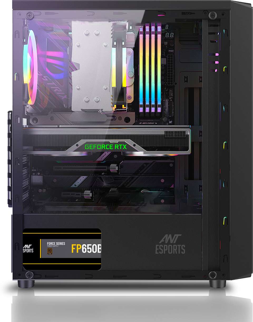Ant Esports Elite 1100 Mid Tower Cabinet with USB 2.0 and USB 3.0 Ports ...