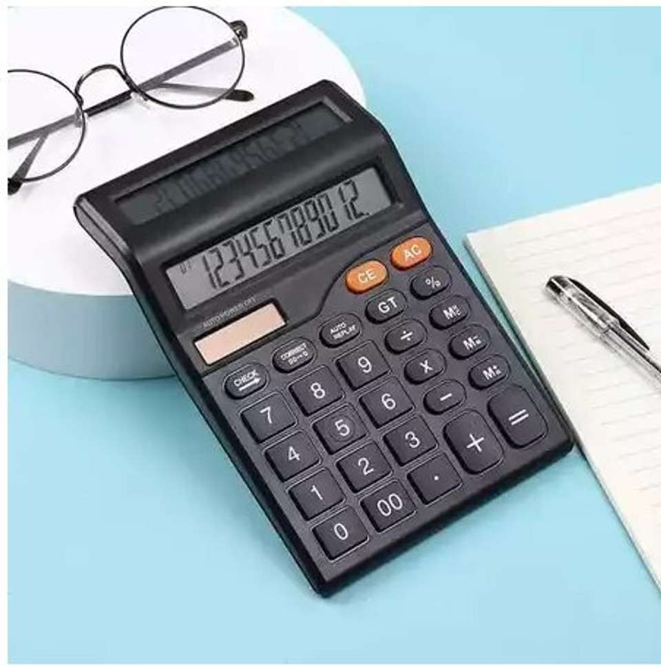 Flipkart.com | GLOWFLOW BIG DOUBLE DISPLAY BLACK CALCULATOR01EI BIG ...
