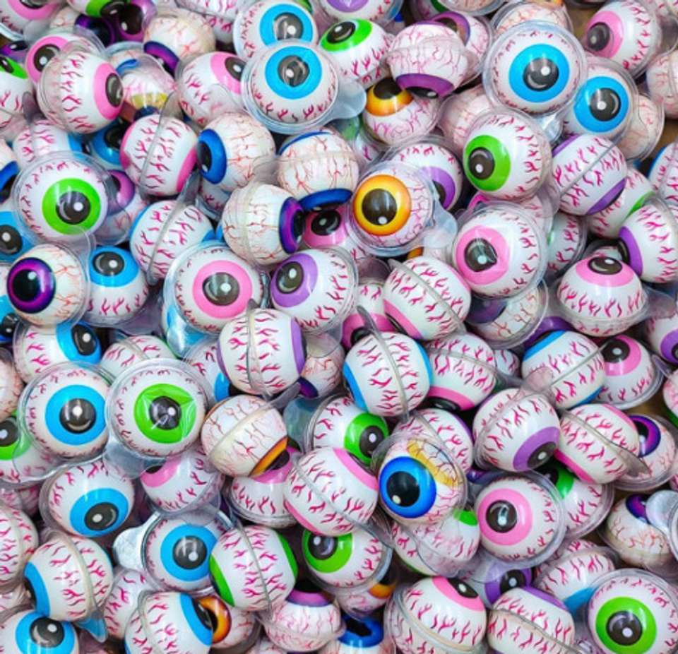AS enterprises 3D Bursting Eye Candy Center Filled Gummy Candy Jelly ...