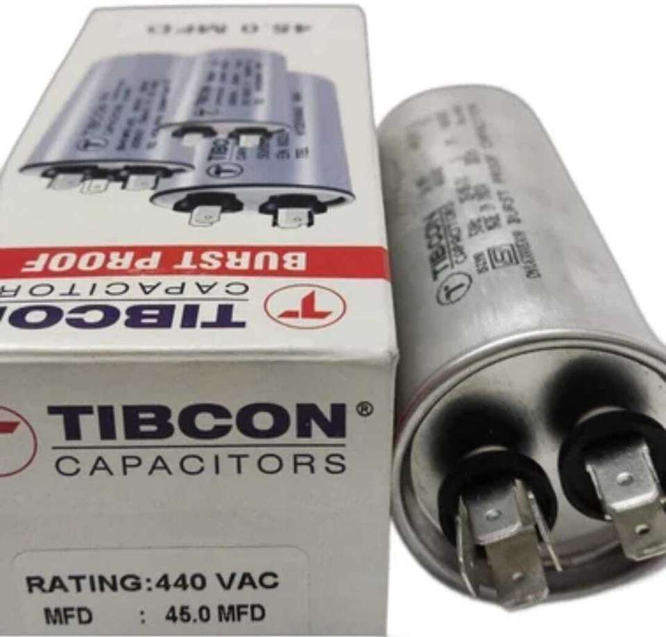M&MHARIS Tibcon Capacitor 45 MFD 440V for ( 1.5 Ton Air Conditioner ...