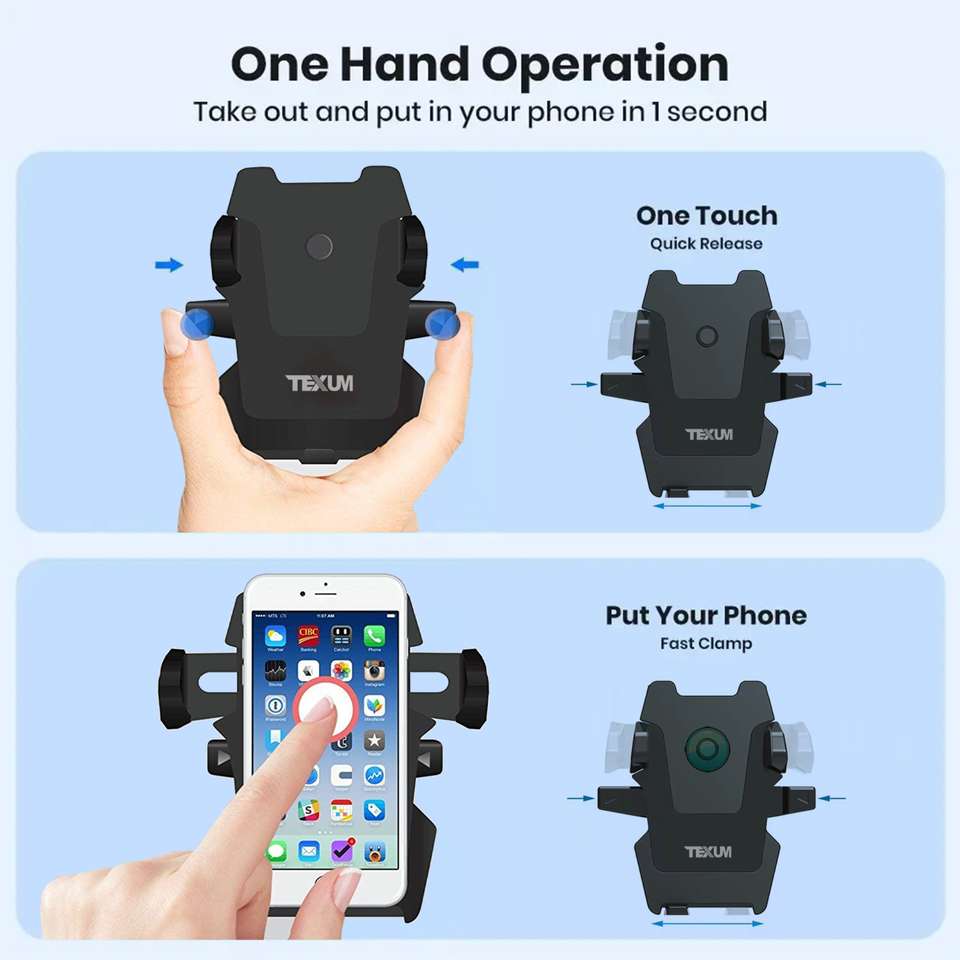 TEXUM TMH-4 Bike Mobile Holder Price in India - Buy TEXUM TMH-4 Bike ...