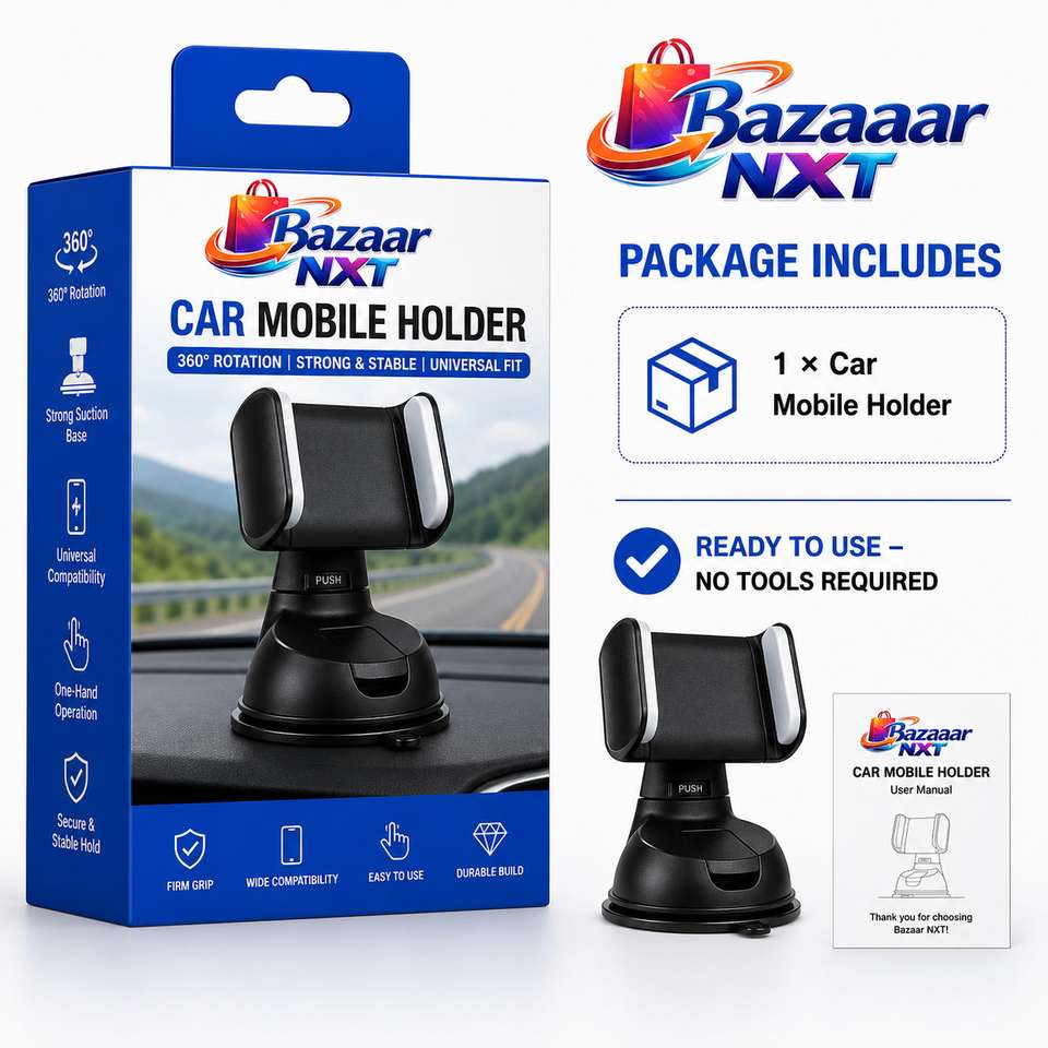 BMART Car Mobile Holder for Dashboard, Windshield Price in India - Buy ...