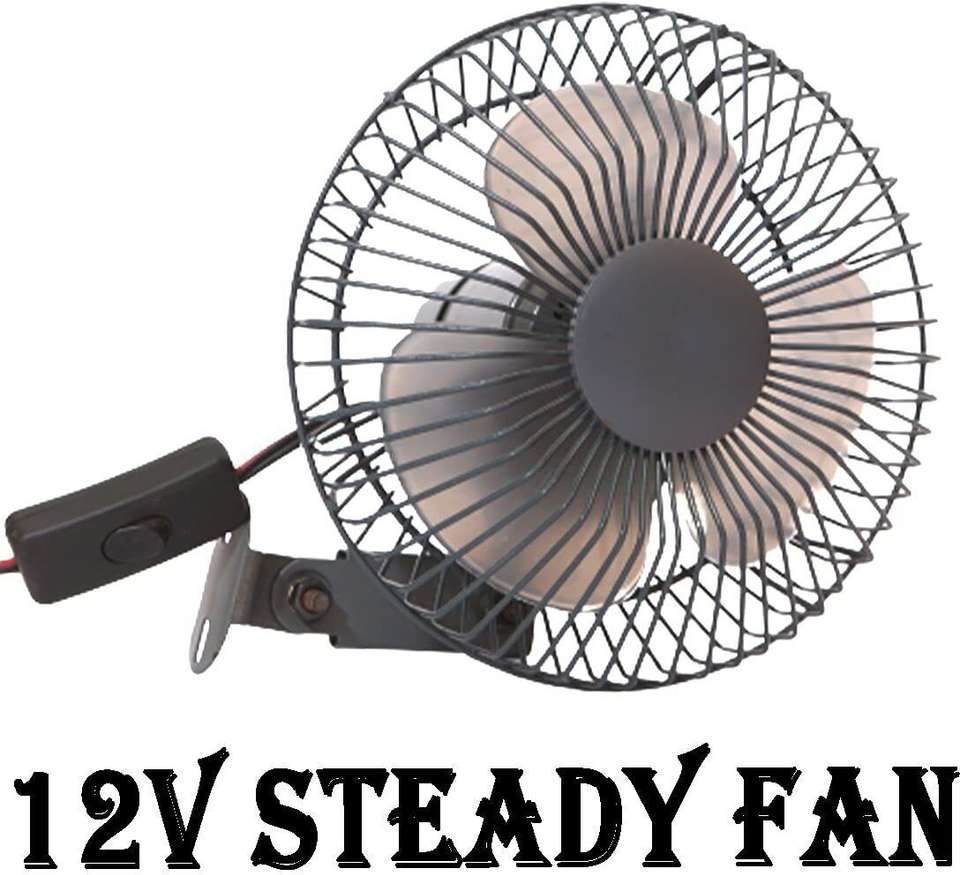 Genipap 12 Volt 6" Fan for Car, SUV, Truck, Auto, Caravan, Bus GNP2089 ...