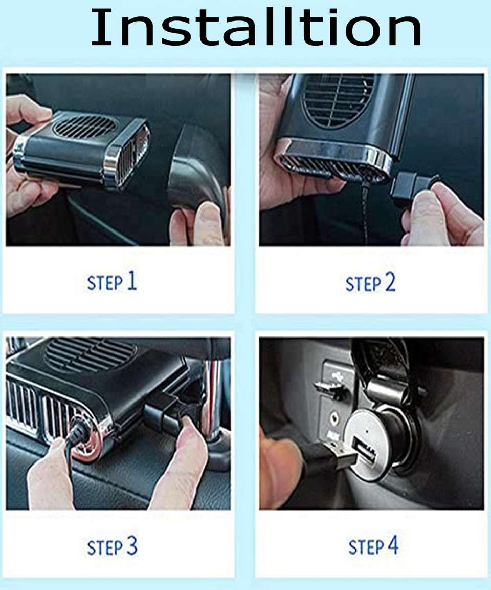 MSNP Universal Black High Speed Car interior Seat Fan For Extra Cooling ...