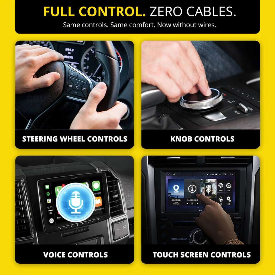 Crust AutoLink W20 Wireless CarPlay & Android Auto Adapter Convert ...