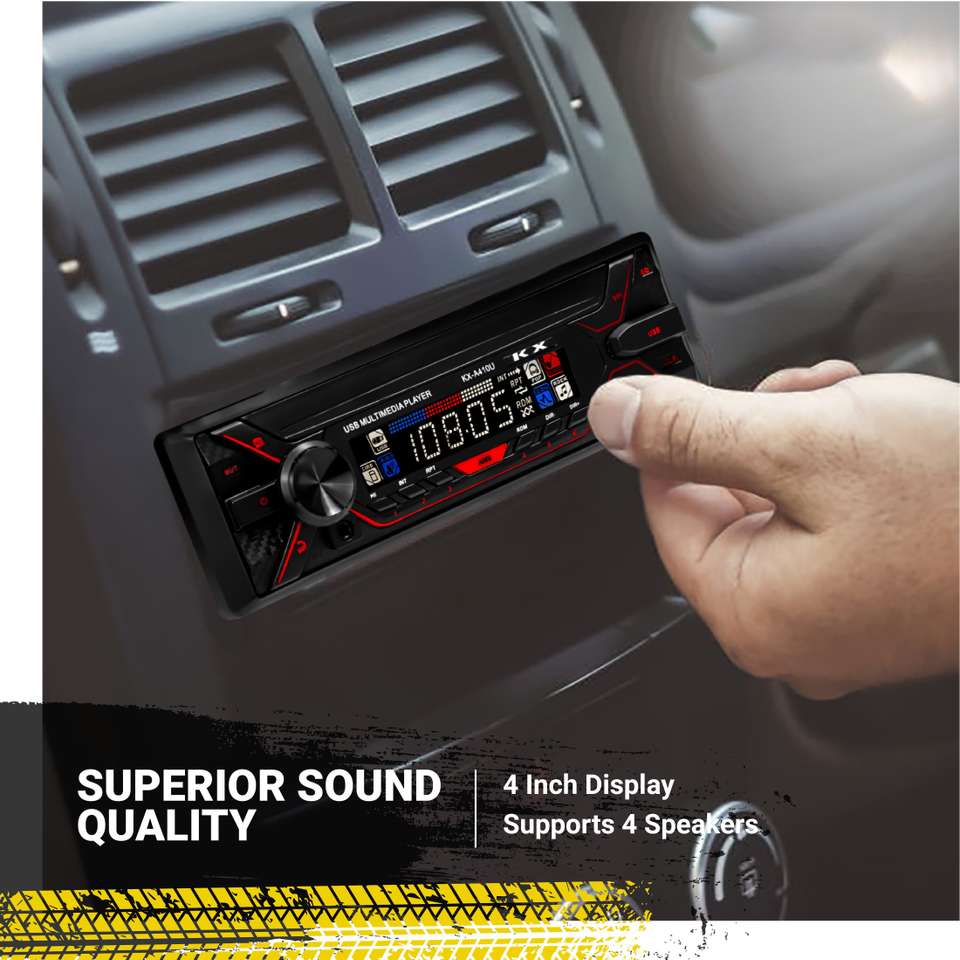 Ascension Universal Boom Master A410U Single Din Car Stereo BT USB AUX ...