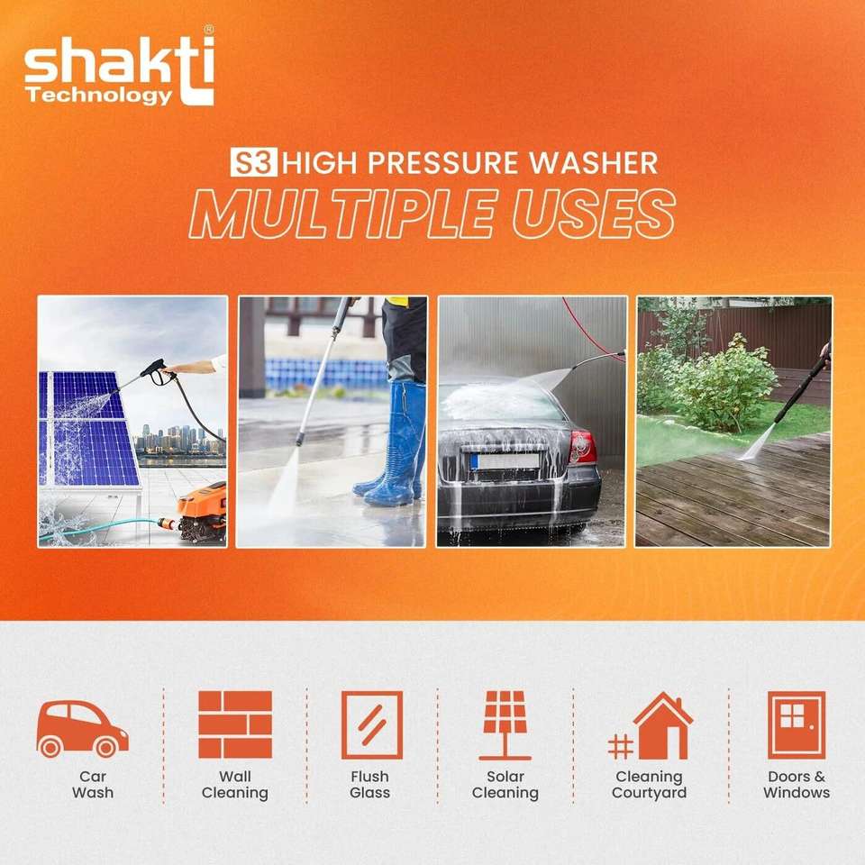 Shakti Technology S3 High Machine 1800 Watts and 120 Bar Pressure ...