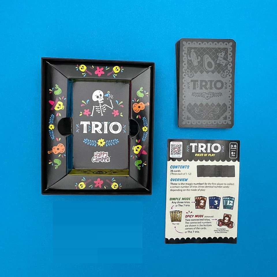 TMA ENTERPRISE Trio Card Game Fast-Paced Memory & Strategy Party Game ...