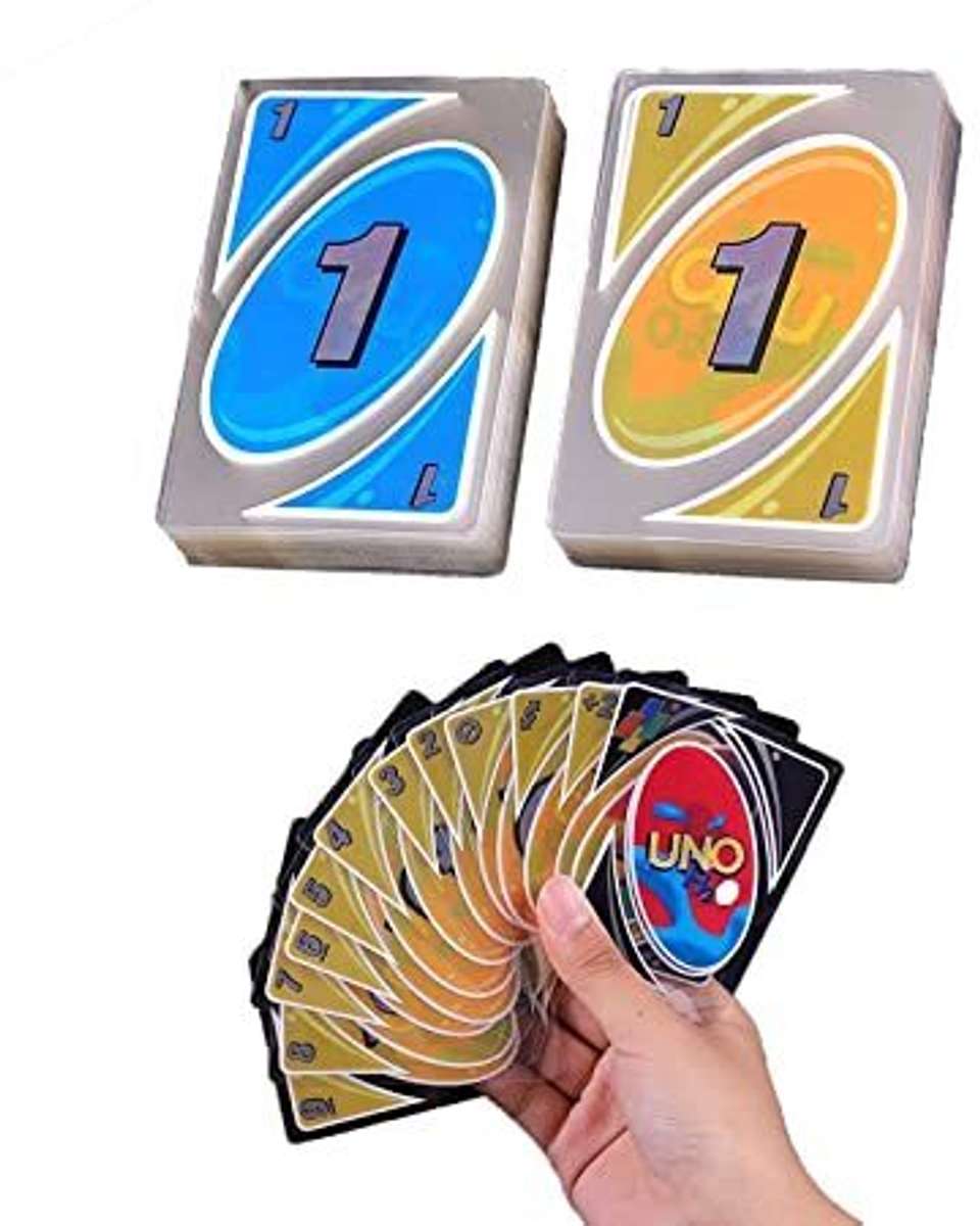 CrazyBuy UNO H2O Cards Waterproof Plastic Cards for Kids & Adults - 110 ...