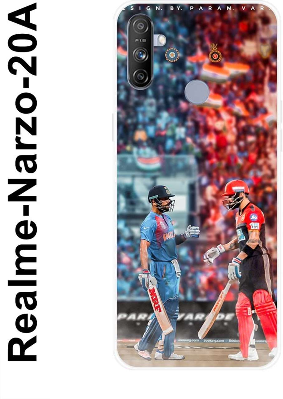 MOBIFLY Back Cover for Realme Narzo 20A, Virat, Kohli, Double, Image ...
