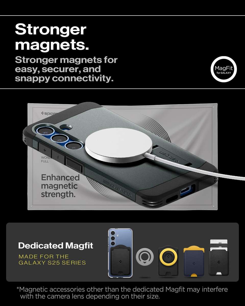 Spigen Tough Armor (AI) MagFit Back Cover for Samsung Galaxy S25 ...