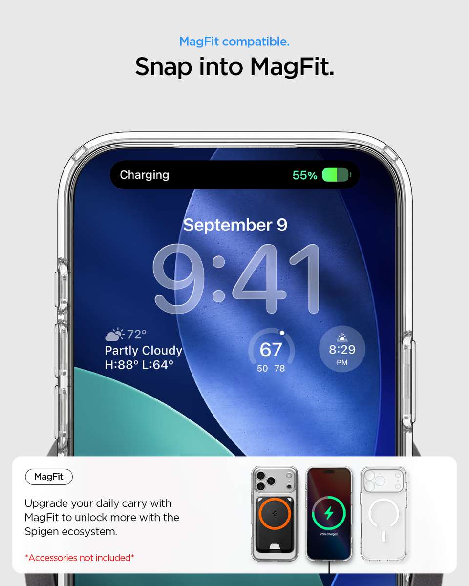 Spigen Ultra Hybrid MagFit Back Cover for iPhone 17 Pro Max - Spigen ...