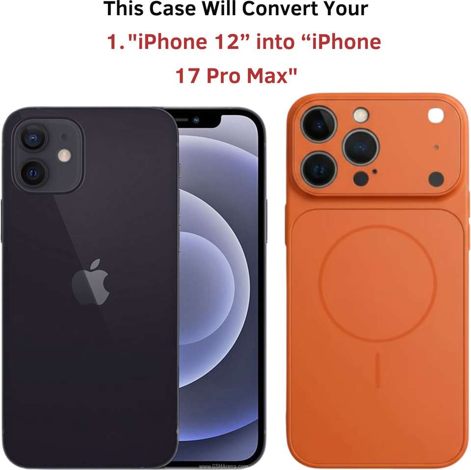 fonfox Back Cover for iphone 12 to iphone 17 Pro Max, Converter Case ...