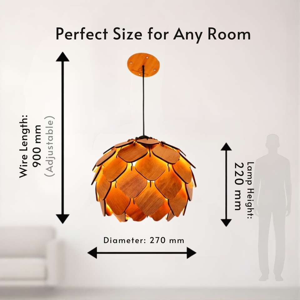 woodiography wooden pendant ceiling lamp decoration handcrafted primium ...