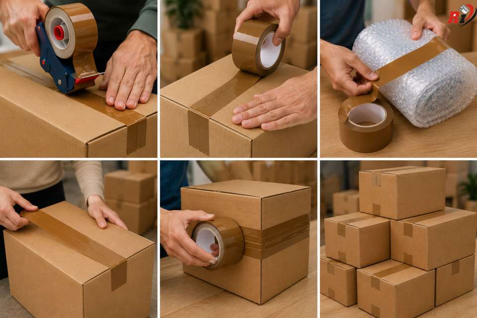 Flipkart.com | RAPPRO Self-Adhesive Brown Packing Tape Carton Tape BOPP ...
