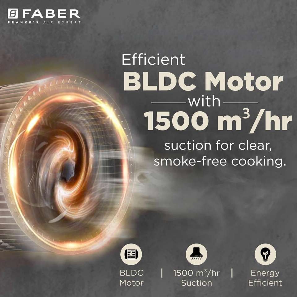 FABER HOOD ENERGY BLDC FL SC HC BK IN 60 Auto Clean Wall Mounted Black ...
