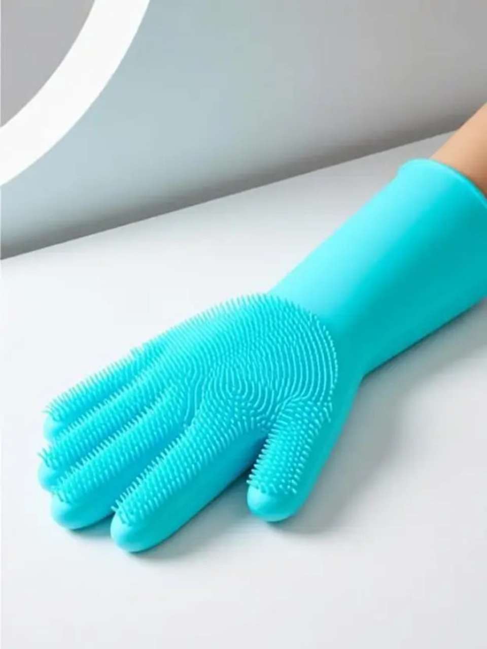Radheshyam Magic Silicone Dishwashing Gloves Wet and Dry Disposable ...