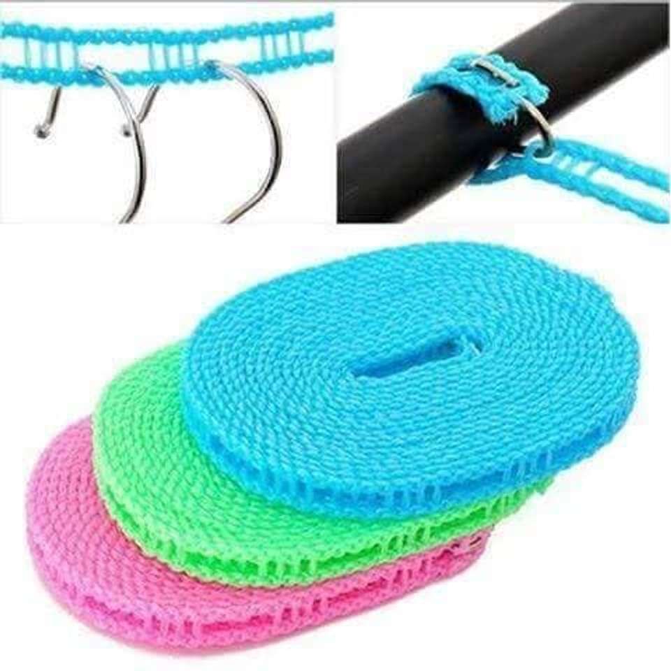 NexNest Anti-Slip Clothes Washing Line Drying Nylon Rope with Hooks ...