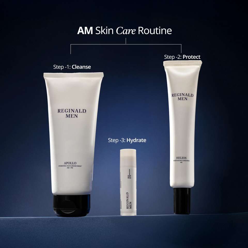 reginaldmen Complete Skincare Full Kit |Cleanser, Sunscreen, Serum, Lip ...