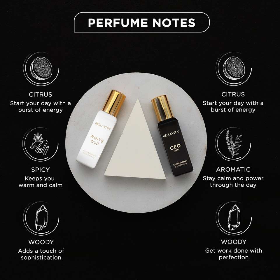 Buy BELLAVITA CEO MAN perfume & WHITE OUD perfume combo| Citrus & Woody ...