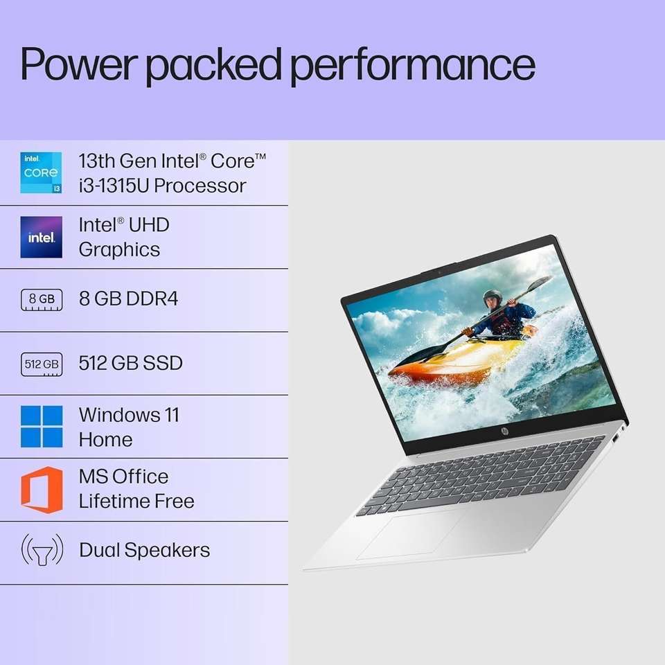 HP 15s Intel Core i3 13th Gen 1315U - (8 GB/512 GB SSD/Windows 11 Home ...