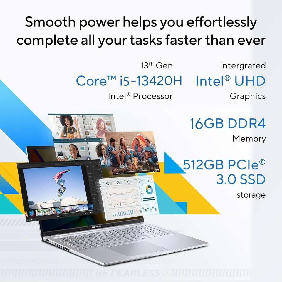 ASUS Vivobook 16 (2025) with Office 2024 + M365 Basic* Intel Core i5 ...