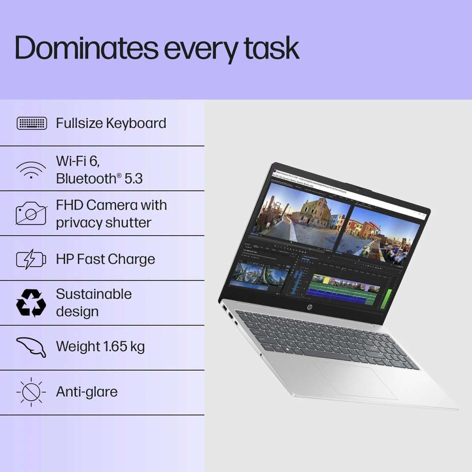 HP 15 (i3 14th Gen) Intel Core 3 100U - (8 GB/512 GB SSD/Windows 11 ...