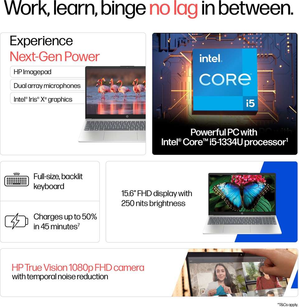 HP Intel Core i5 13th Gen 1334U - (16 GB/1 TB SSD/Windows 11 Home) 15 ...