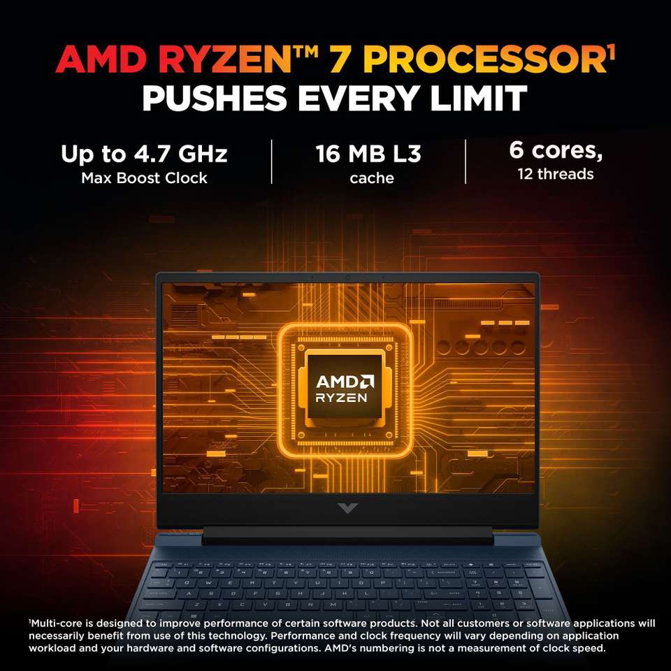 HP Victus AMD Ryzen 7 Hexa Core 7445HS - (16 GB/512 GB SSD/Windows 11 ...