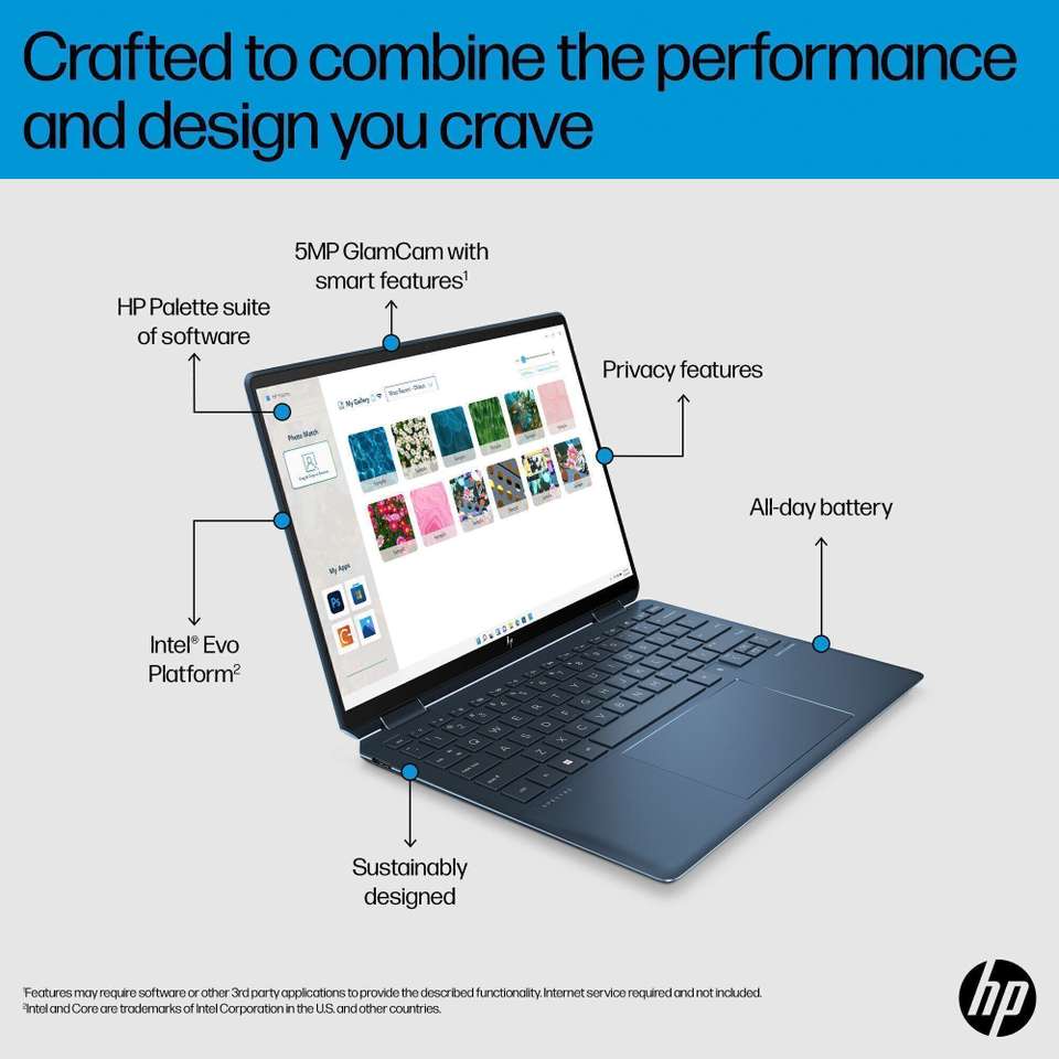 HP Spectre x360 OLED Eyesafe Evo Intel Core i7 13th Gen 1355U - (16 GB ...