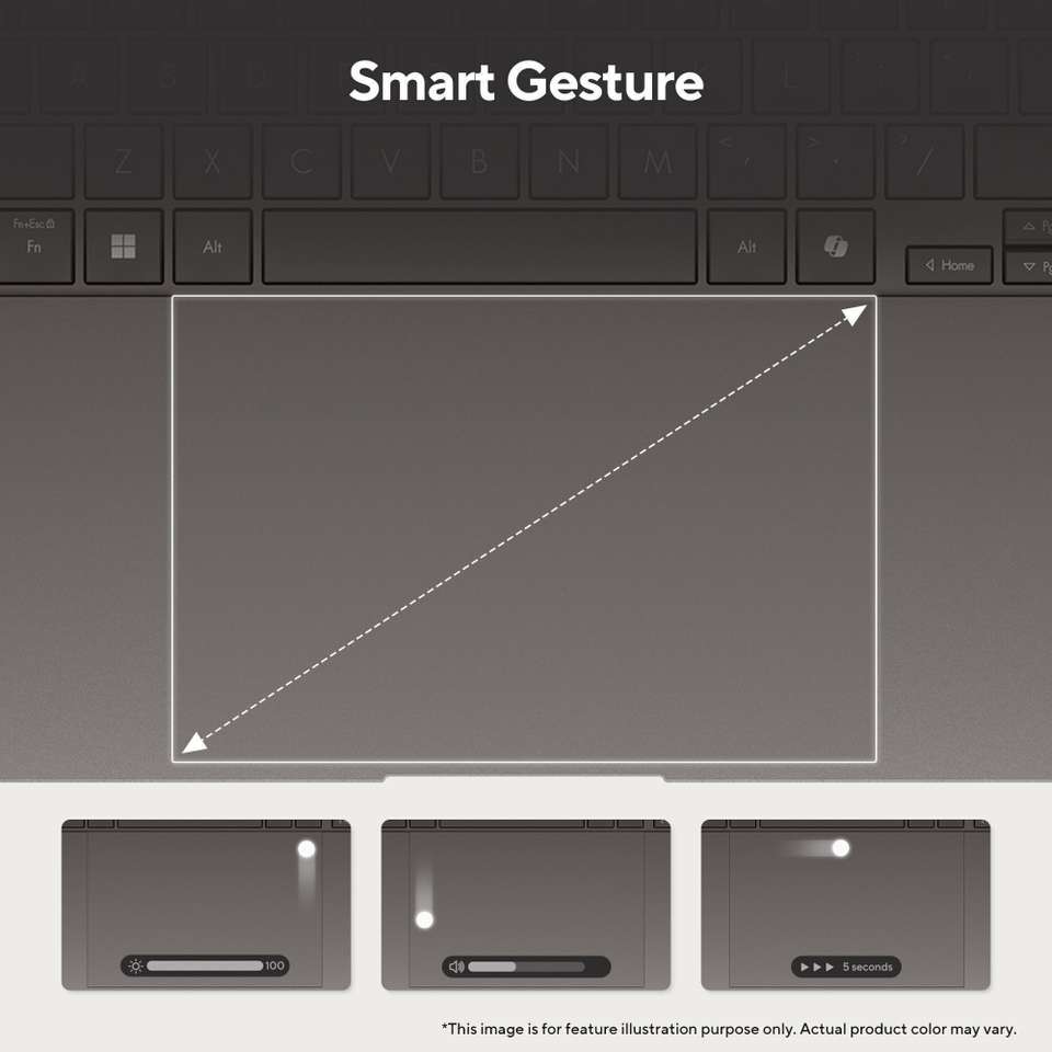 ASUS Zenbook S 16 OLED (2025) with Touch Screen, Backlit Keyboard, AI ...