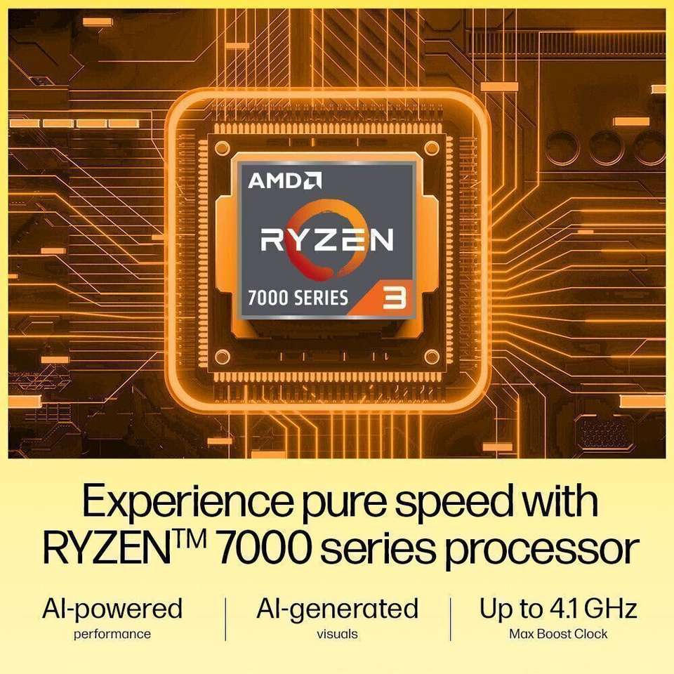 HP 15 (2024) AMD Ryzen 3 Quad Core 7320U - (8 GB/512 GB SSD/Windows 11 ...