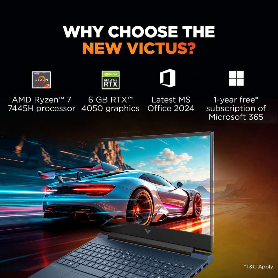 HP Victus AMD Ryzen 7 Hexa Core 7445HS - (16 GB/512 GB SSD/Windows 11 ...