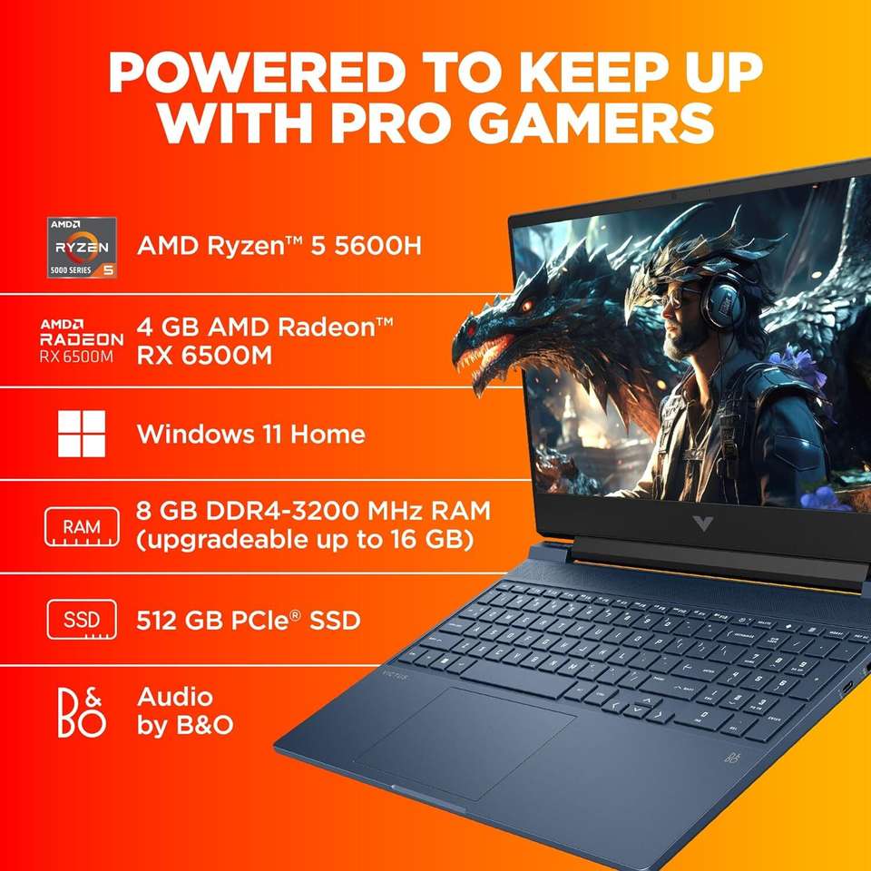 HP AMD Ryzen 5 - (8 GB/512 GB SSD/Windows 11 Home/4 GB Graphics/AMD ...