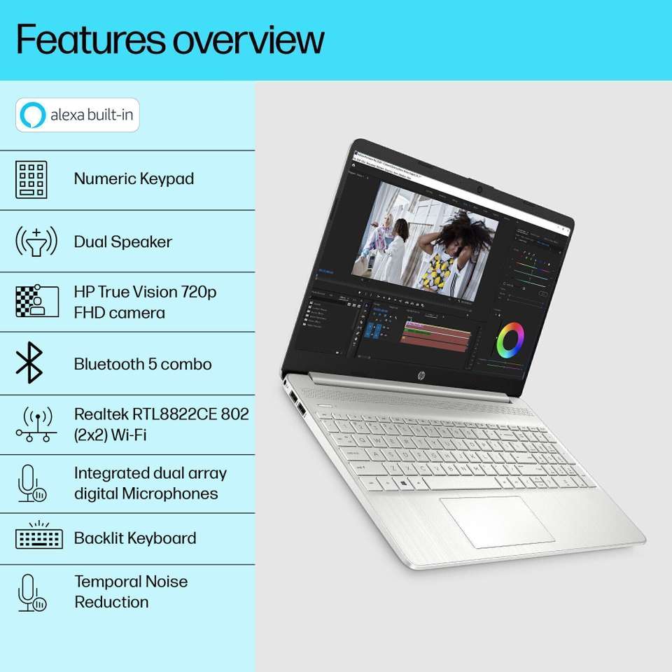 HP 15s Intel Core i3 12th Gen 1215U - (8 GB/512 GB SSD/Windows 11 Home ...