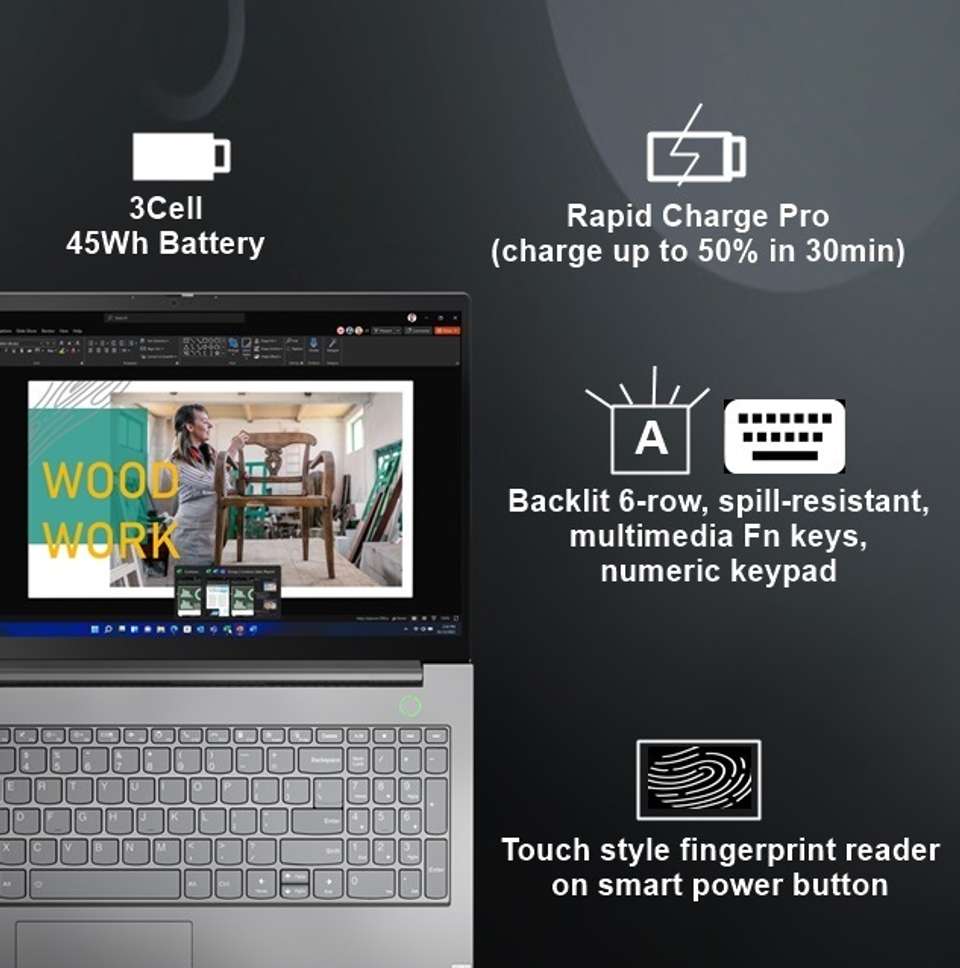 Lenovo ThinkBook 15 Intel Core i5 12th Gen 1235U - (16 GB/1 TB SSD ...