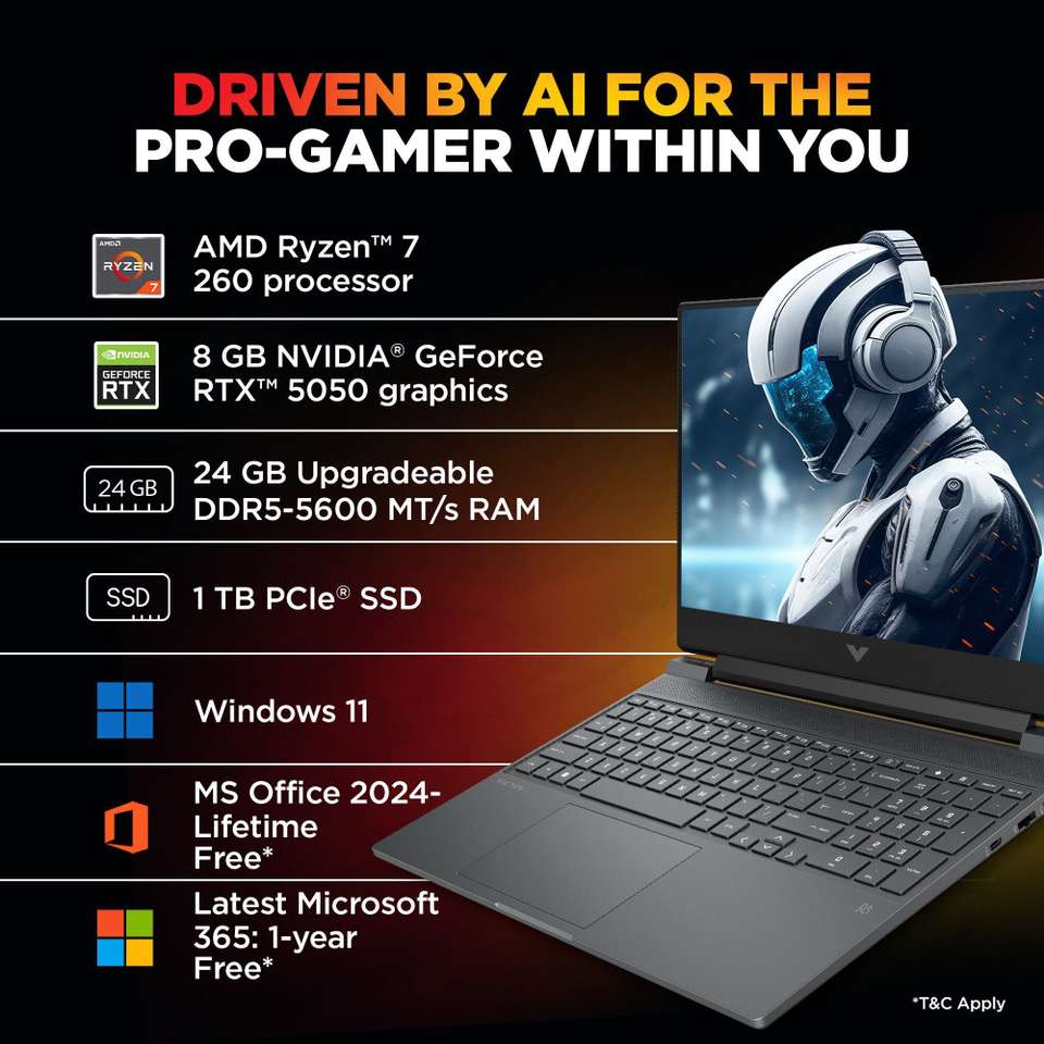 HP Victus AMD Ryzen 7 Octa Core 260 - (24 GB/1 TB SSD/Windows 11 Home/8 ...