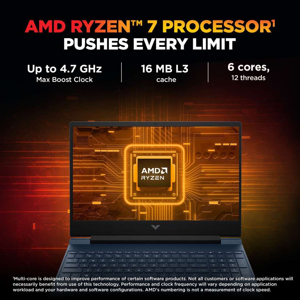 HP Victus AMD Ryzen 7 Hexa Core 7445HS - (16 GB/512 GB SSD/Windows 11 ...