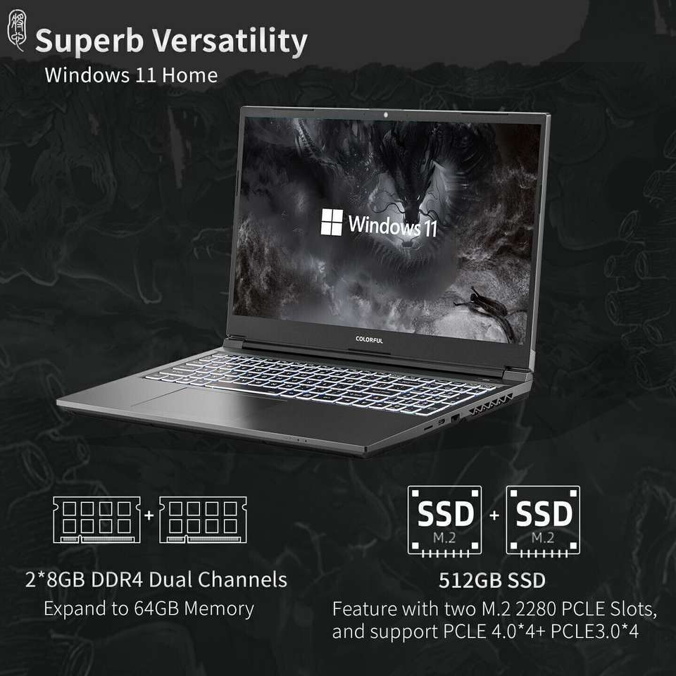 Colorful XS Series Intel Core i5 12th Gen 12500H - (16 GB/512 GB SSD ...
