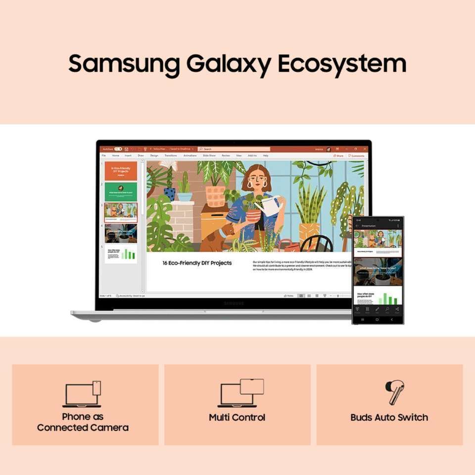 Samsung Galaxy Book4 Metal Intel Core i3 13th Gen 1315U - (8 GB/512 GB ...