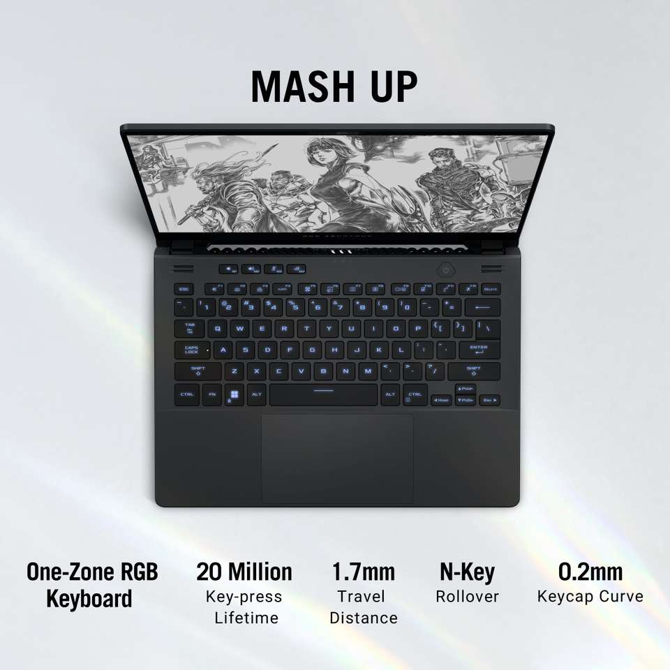 ASUS ROG Zephyrus G14 with 76WHr Battery, AI Powered AMD Ryzen 9 Octa ...