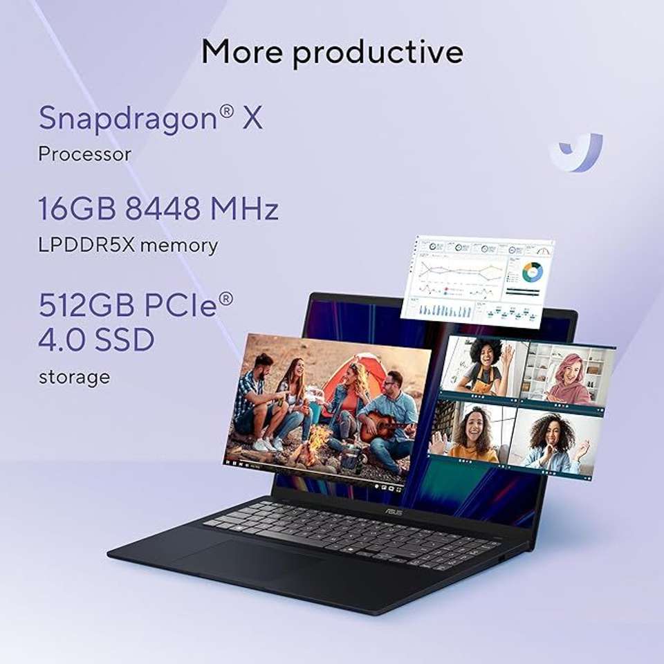 ASUS Vivobook 16 (2025), Copilot + PC with Backlit Keyboard, AI PC ...