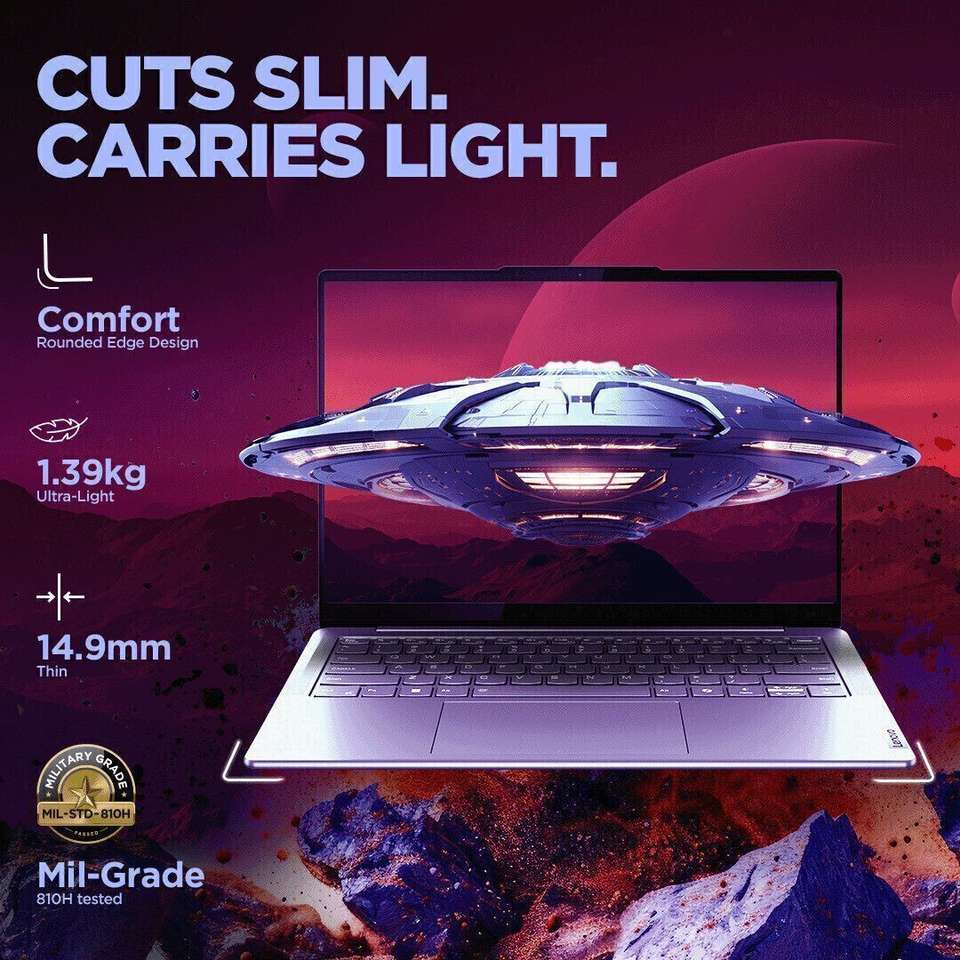 Lenovo Yoga Slim 7 WUXGA OLED AI PC with 1Yr ADP Intel Core Ultra 7 ...