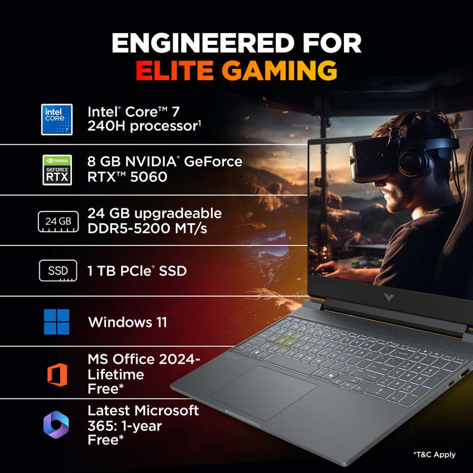 HP Victus (i7 14th Gen) Intel Core 7 240H - (24 GB/1 TB SSD/Windows 11 ...