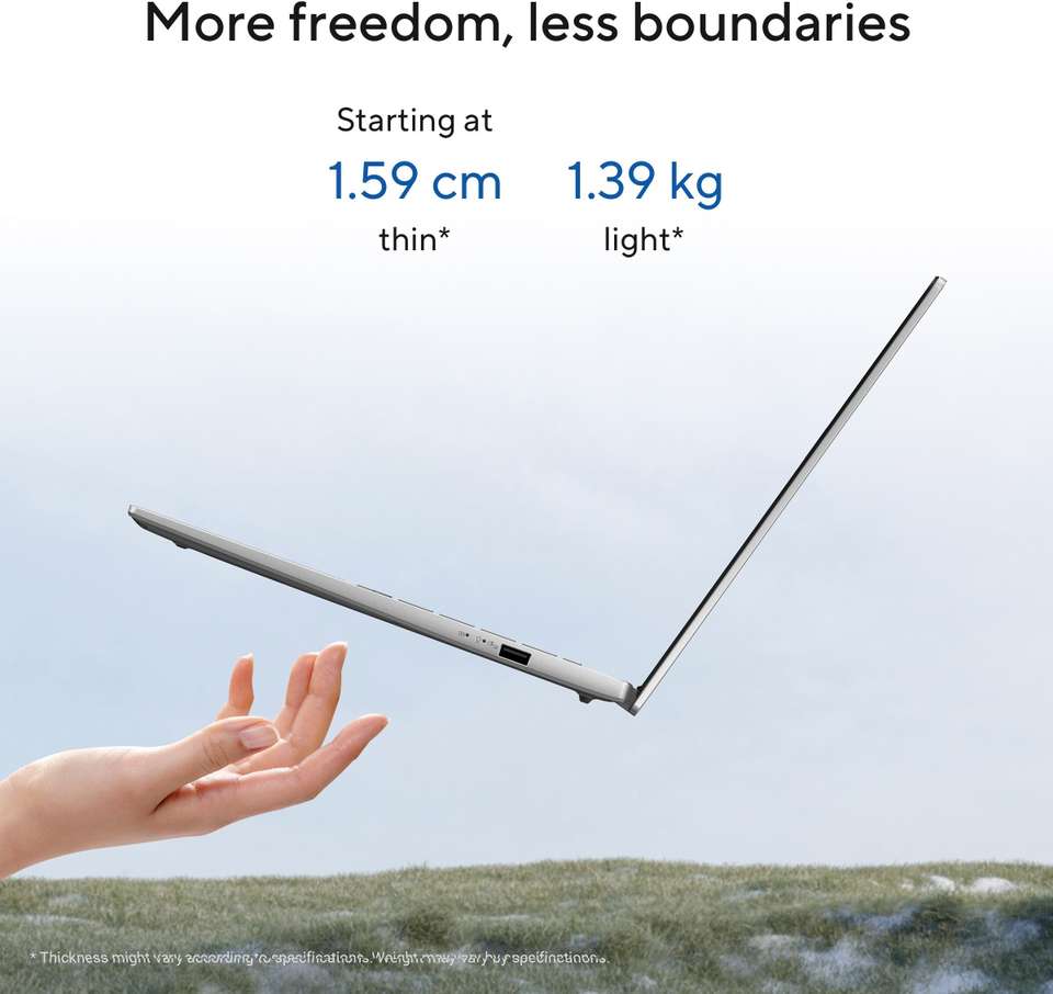 ASUS Vivobook S14 (2025) with Office 2024 + M365 Basic*, AI PC, Backlit ...