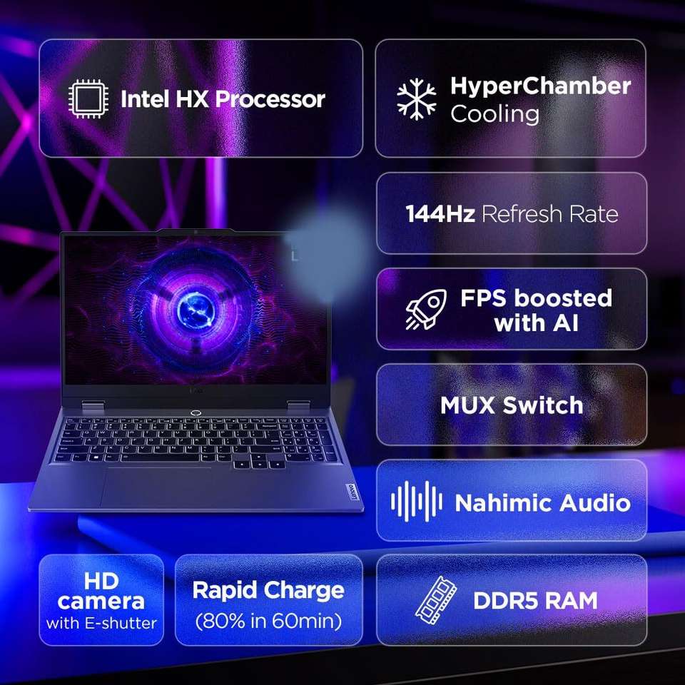 Lenovo LOQ 15IAX9 Intel Core i5 12th Gen 12450HX - (16 GB/512 GB SSD ...