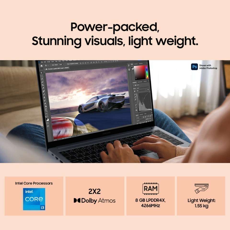 Samsung Galaxy Book4 Metal Intel Core i3 13th Gen 1315U - (8 GB/512 GB ...