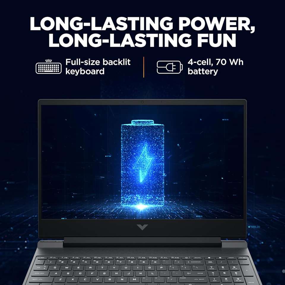HP Victus Gaming 15-With Backlit AMD Ryzen 5 Hexa Core R5-5600H - (8 GB ...
