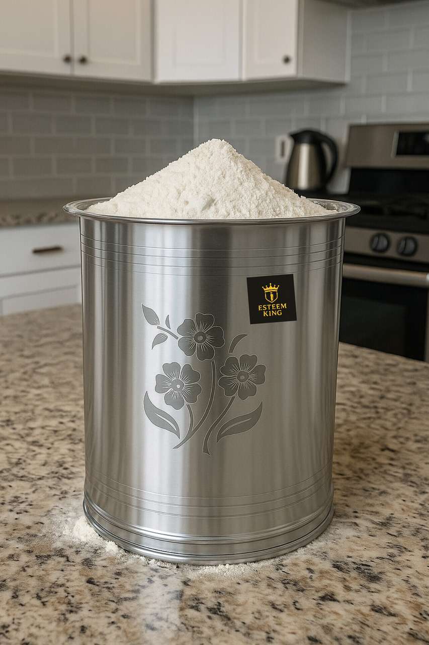 ESTEEM KING Stainless Steel Grocery Container - 21 L Price in India ...